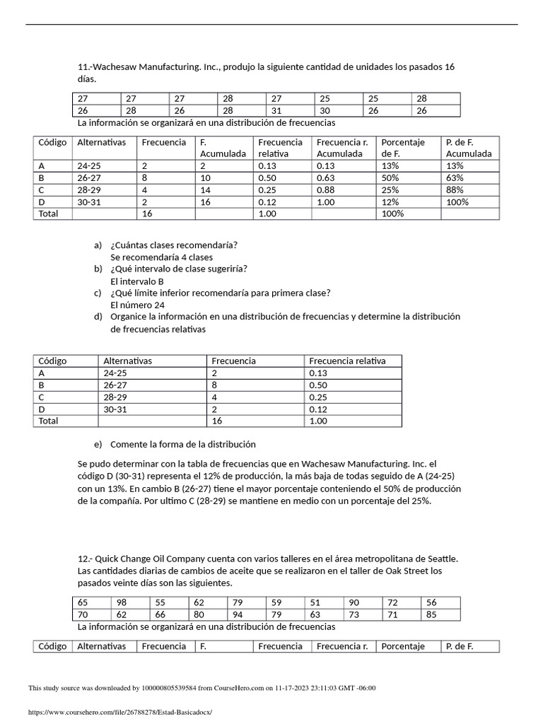 Estad. Basica | PDF | Muestreo (Estadísticas)