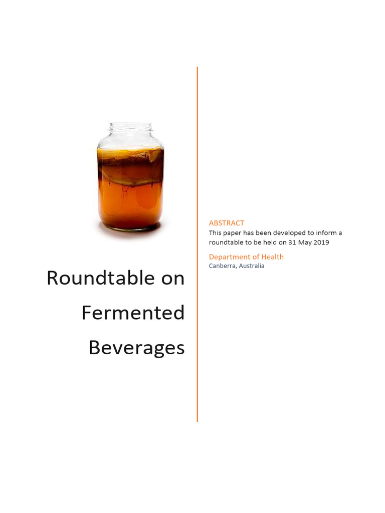 Fermented Beverages - Issues Paper Australia | Download Free PDF ...