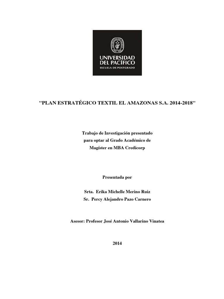 Merino, Erika Trabajo de Investigación Maestria 2014 | PDF | Industria ...