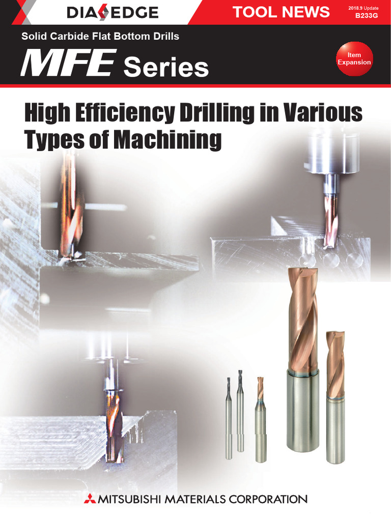 Mitsubishi Carbide Drills | PDF | Drilling | Machining