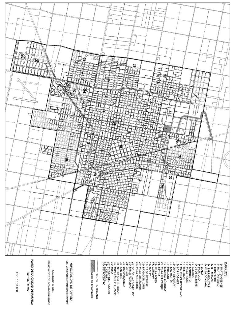 Plano de La Ciudad de Rafaela | PDF Plano de La Ciudad de Rafaela | PDF