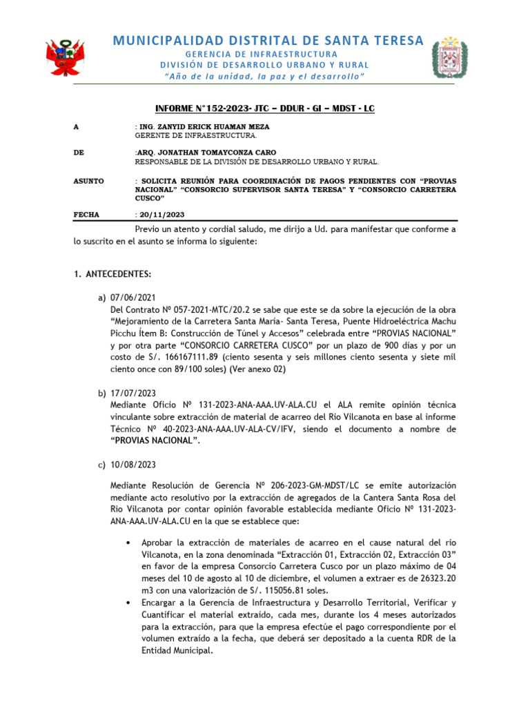 Inf 152 Supervisora Ccc | PDF