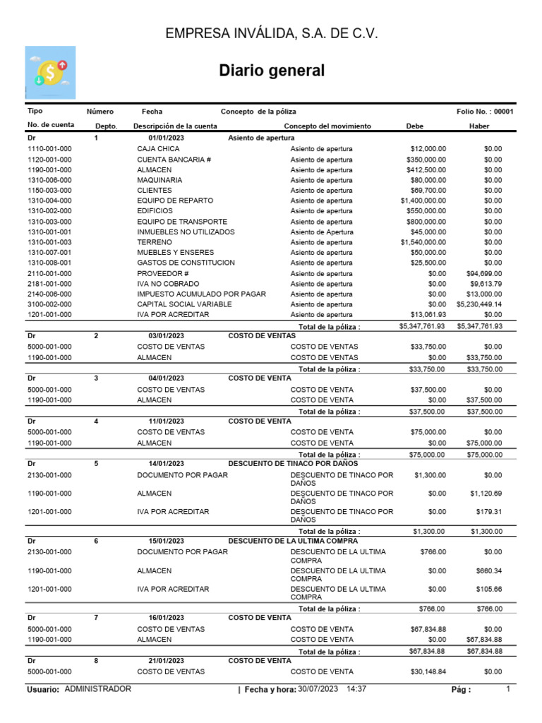 Diario General | PDF | Impuesto al valor agregado | Economias
