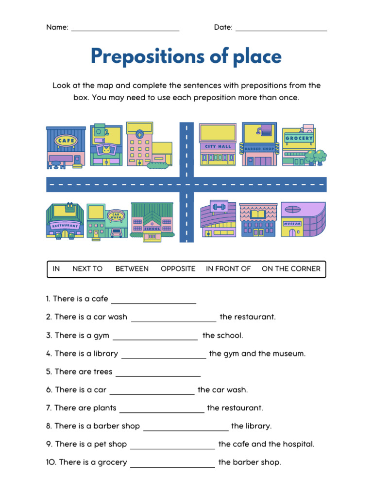 Preposition Directions | PDF