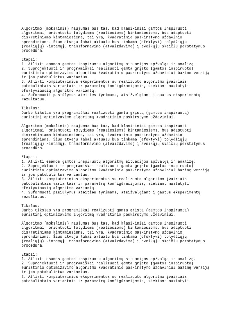 Labai Ilgas Tekstas | PDF