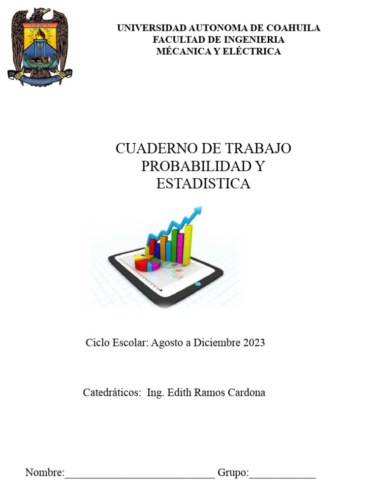 Cuadernillo Prob y Estadistica 2023 | PDF | Nivel de medida | Estadísticas