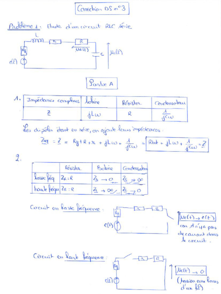 Correction DS 3 | PDF