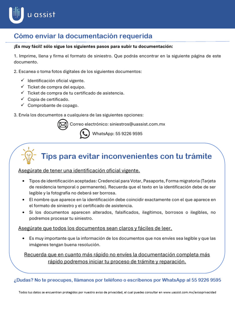 Guia y Formato de Siniestro EDITABLE | PDF | Informática