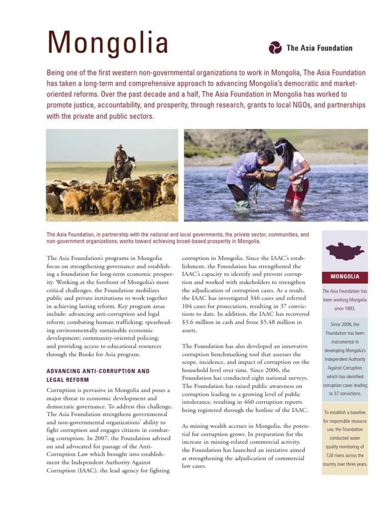 Mongolia's Resource Management Initiatives | PDF | Human Trafficking ...
