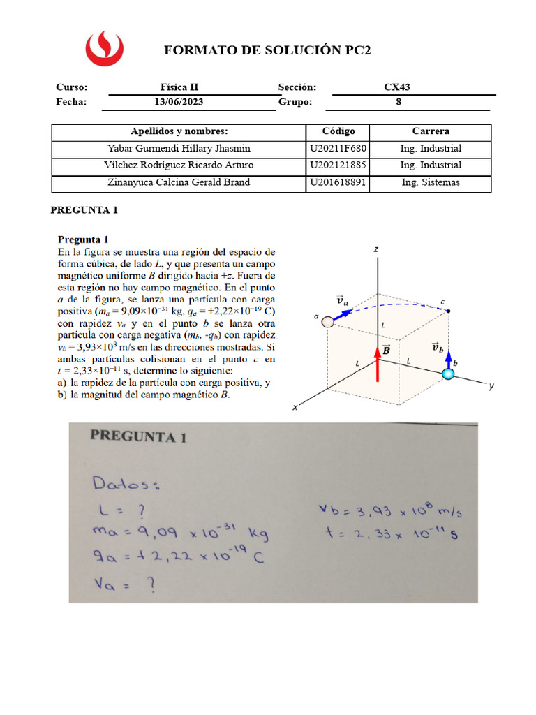 Formato de Solución Pc2 | PDF