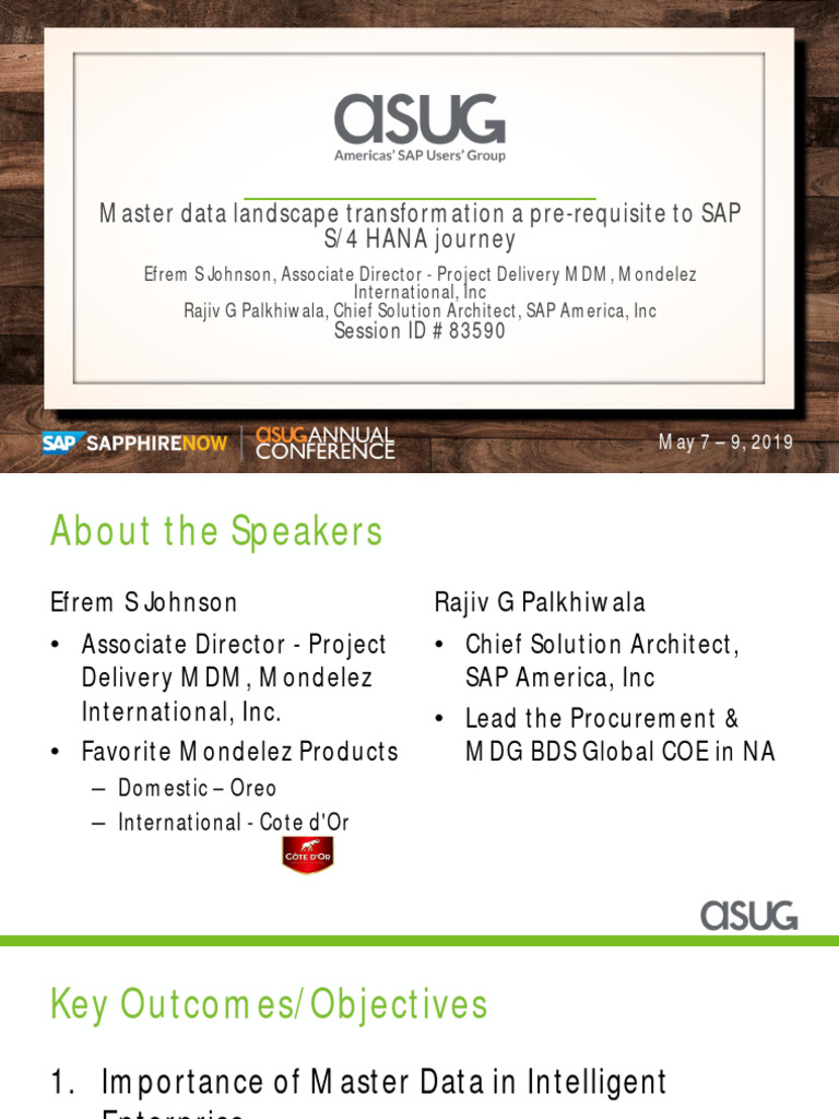 SAP S/4 HANA Master Data Strategy | PDF | Innovation | Governance