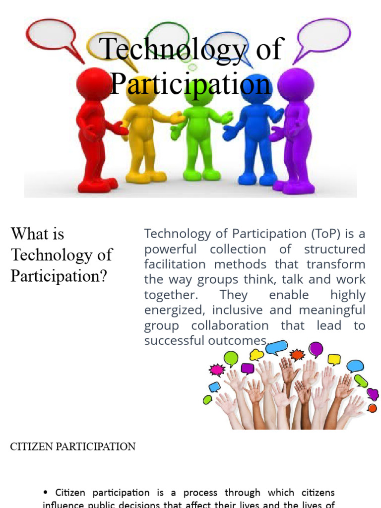 Technology of Participation | PDF | Public Participation | Facilitator