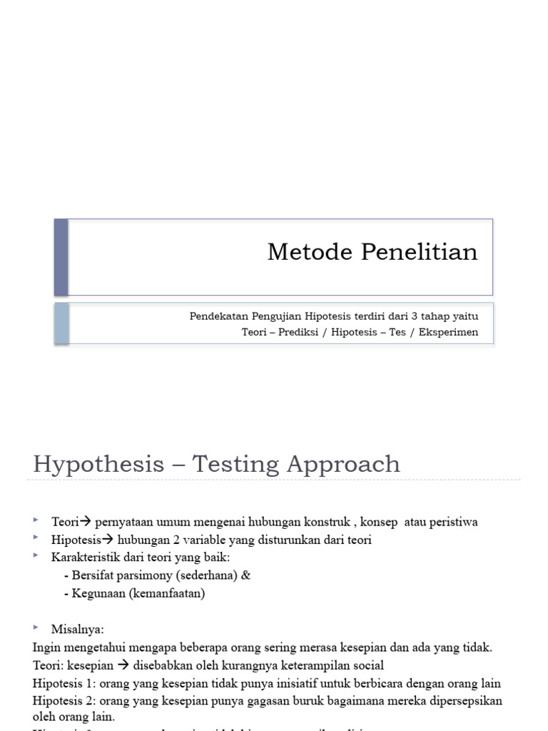 Metode Penelitian Burger Ringkasan | PDF