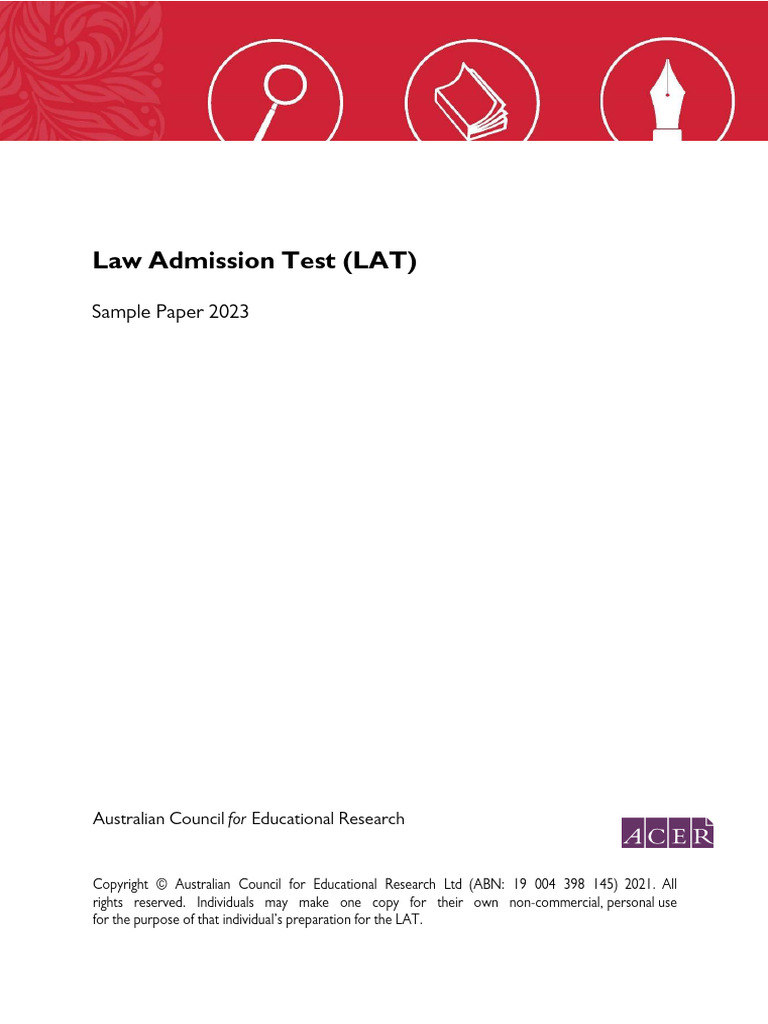 LAT Sample Papers New | PDF | Programme For International Student ...
