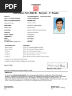 Exam Form - VBU | PDF