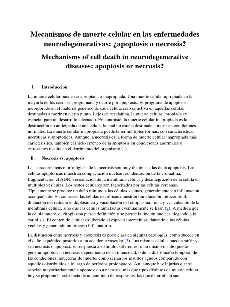 Artículo Revisión Apoptosis y Necrosis | PDF | Apoptosis | La insulina ... Artículo Revisión Apoptosis y Necrosis | PDF | Apoptosis | La insulina ...