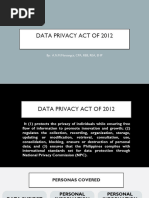 Data Privacy Act of 2012 | PDF