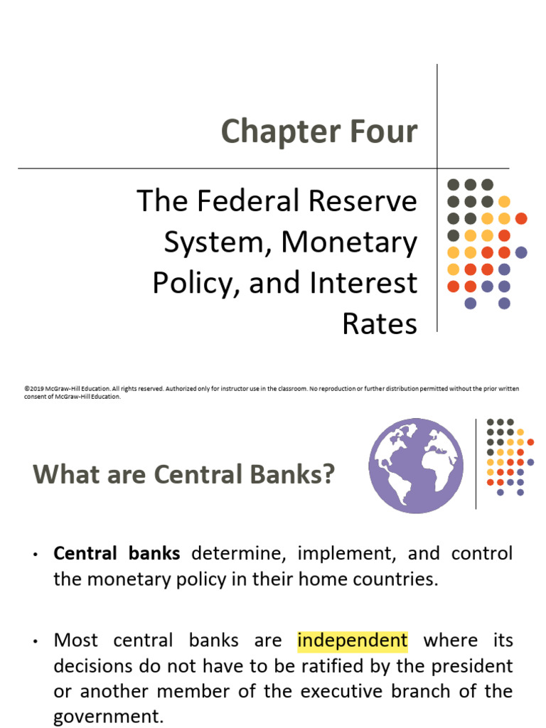 Chapter 4 Reserve System and Monetary Policy | PDF | Monetary Policy ...