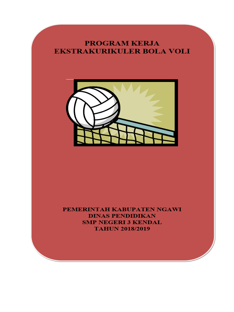 Contoh Program Kerja Ekstrakulikuler Bola Volly SMP | PDF