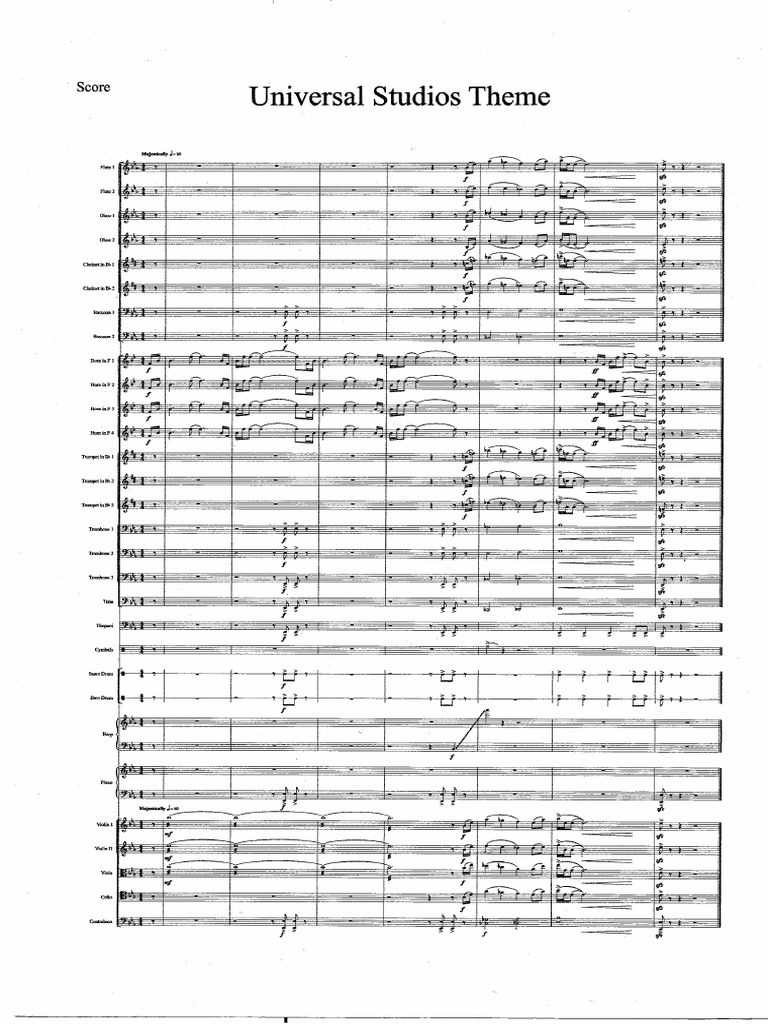 Universal Studios - Partitura + Partes | PDF