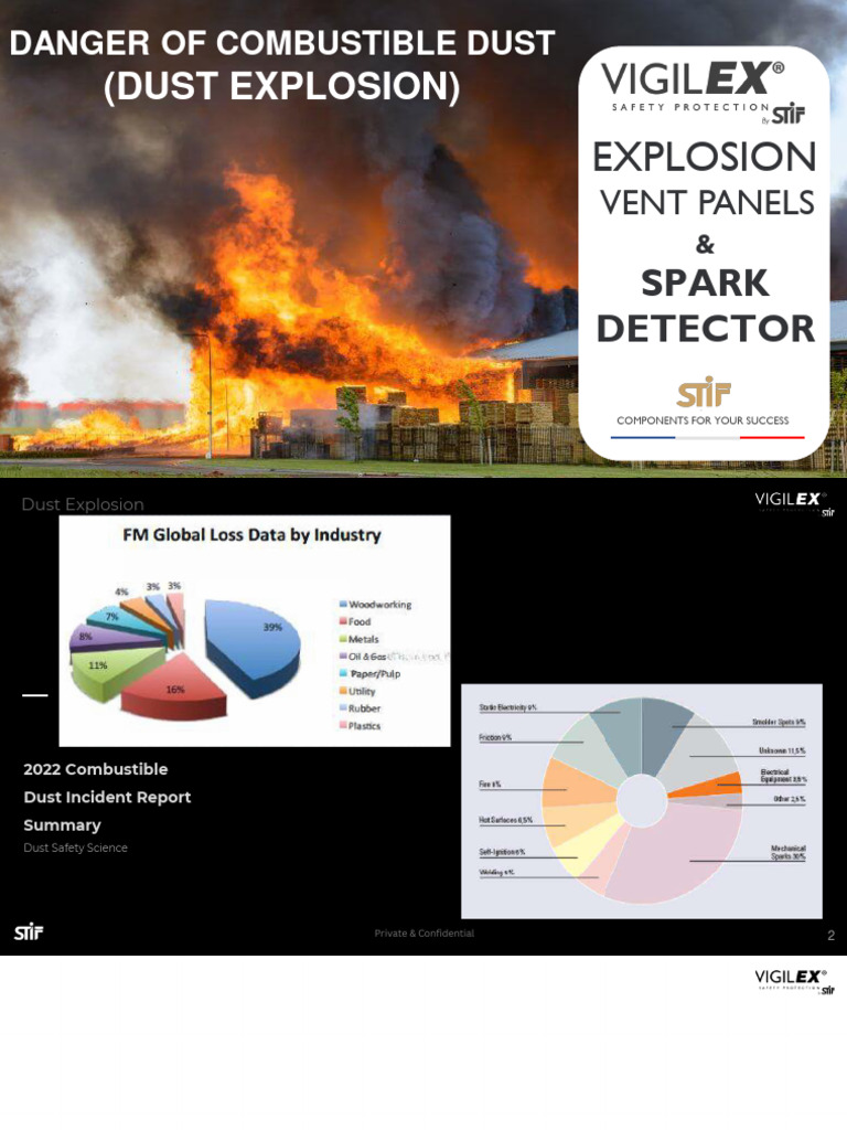 NEW VIGILEX - Dust Explosion Presentasi | PDF | Sensor | Stainless Steel