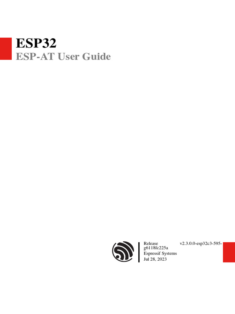 (ESP32-AT) (v3 2 0 0) User-Guide | PDF | Computer Engineering | Computer Standards
