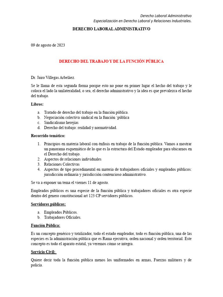 Derecho Laboral Administrativo | PDF | Derecho laboral | Sindicato
