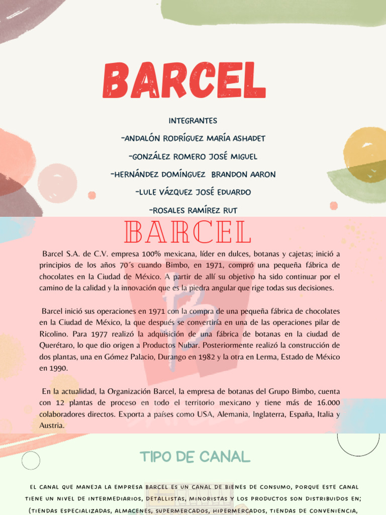 BARCEL | PDF | Marketing | Logística