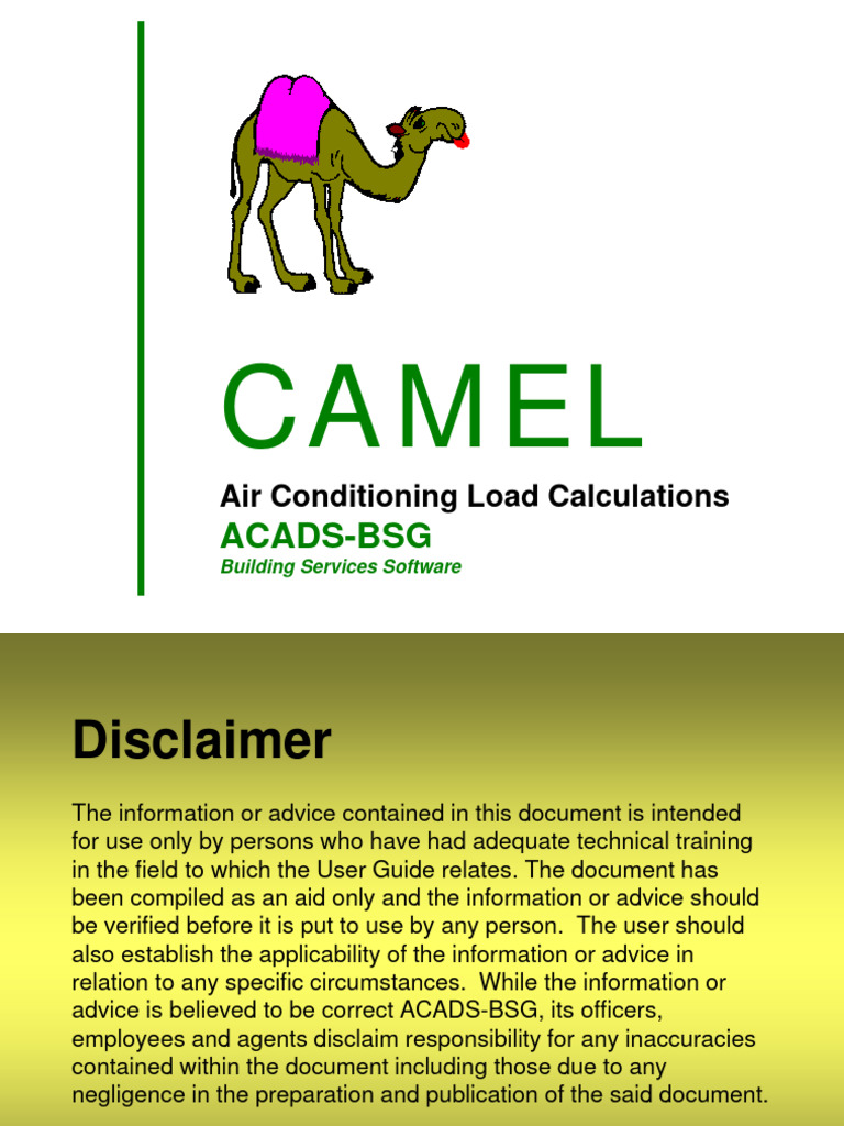 Camel Intro 2 | PDF | Air Conditioning | Heat