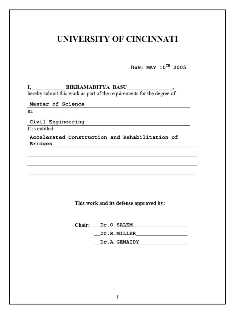 Accelerated Bridge Construction Thesis | PDF | Prestressed Concrete ...