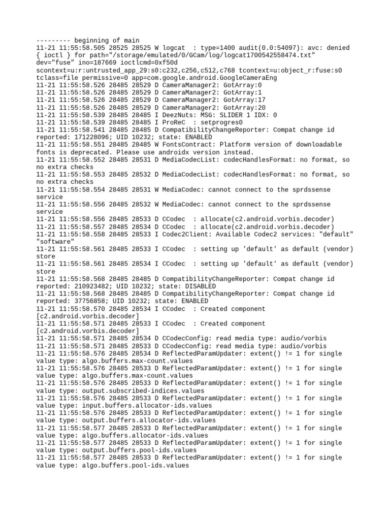 Log Cat 1700542558474 | PDF | Computing | Computer Data