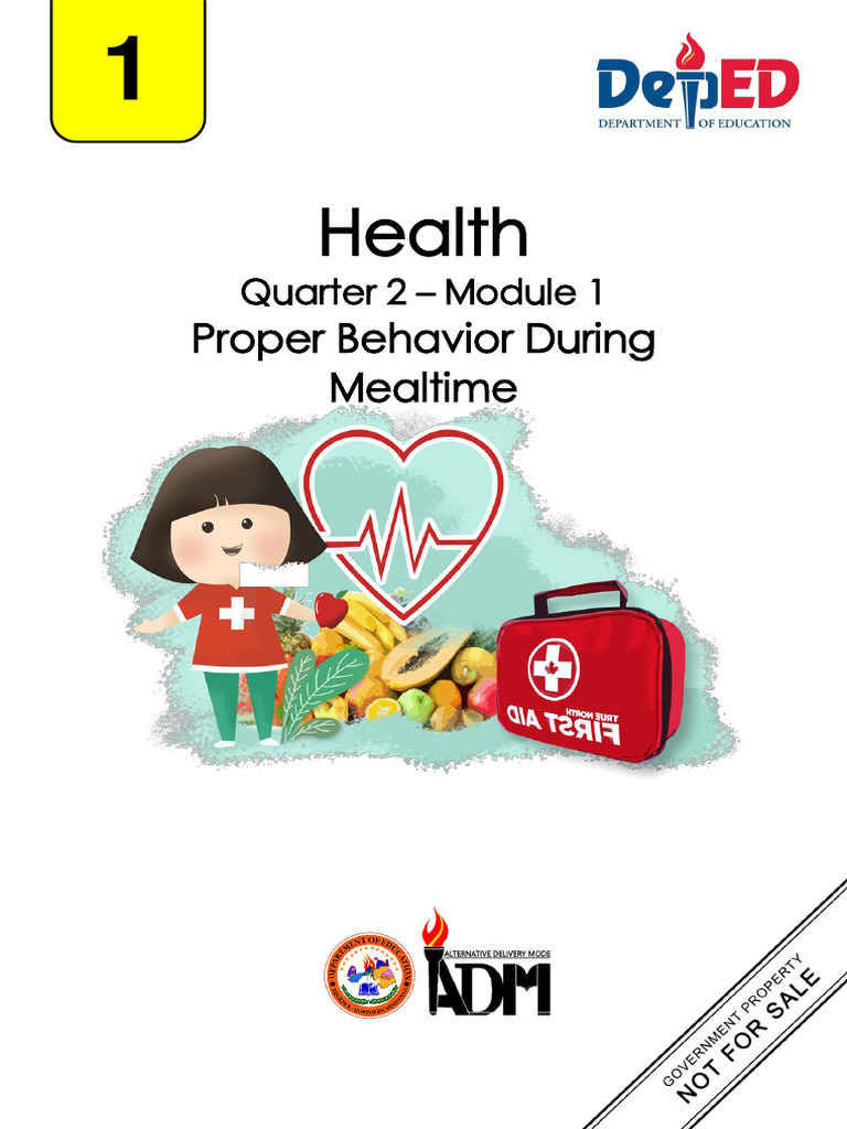 Health1 - Q2 - Module1 - Proper Behavior During Mealtime - Version3 | PDF