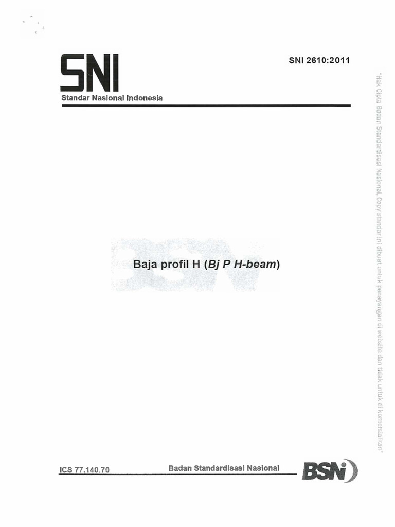 Bsn H Beam Pdf