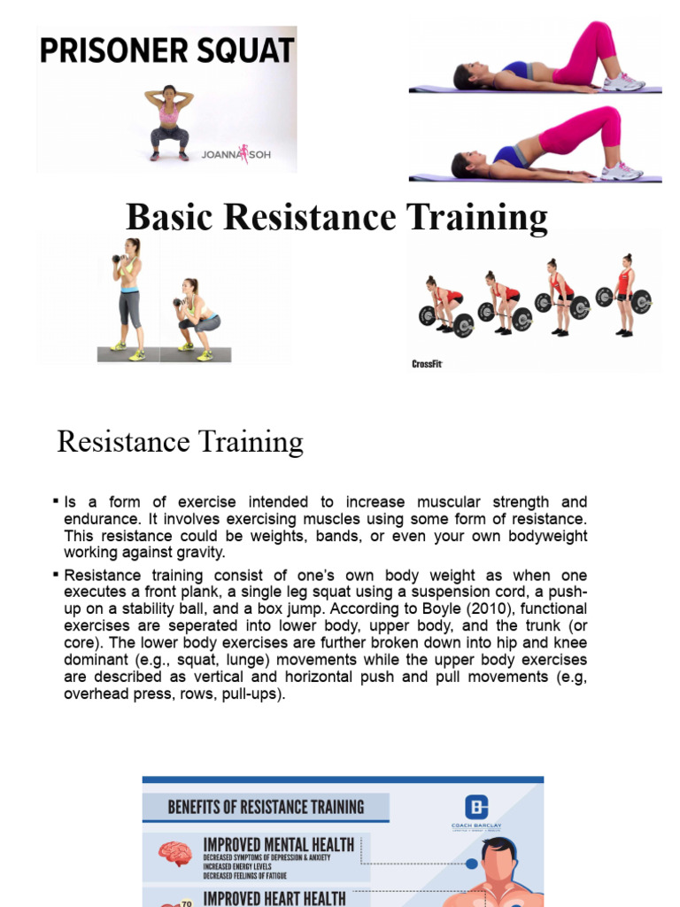 Basic Resistance Training GP5 | PDF | Strength Training | Kettlebell