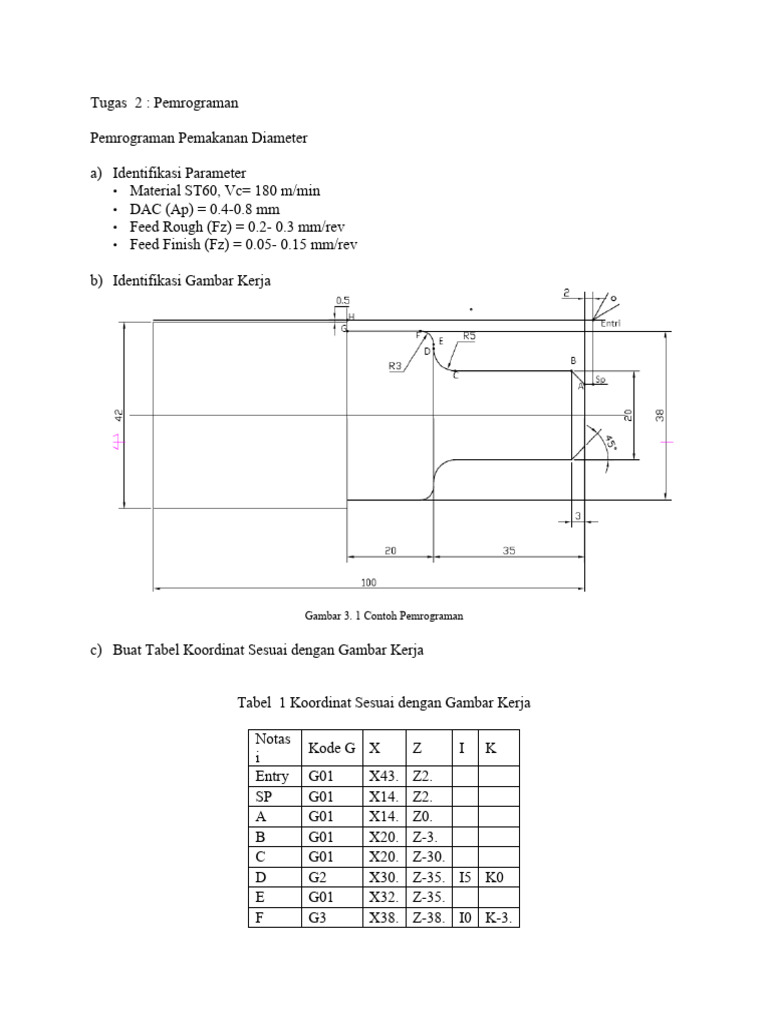 Tugas Terakhir Pemesinan CNC Dasar123 | PDF