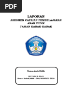 Rapot TK Kurikulum Merdeka | PDF