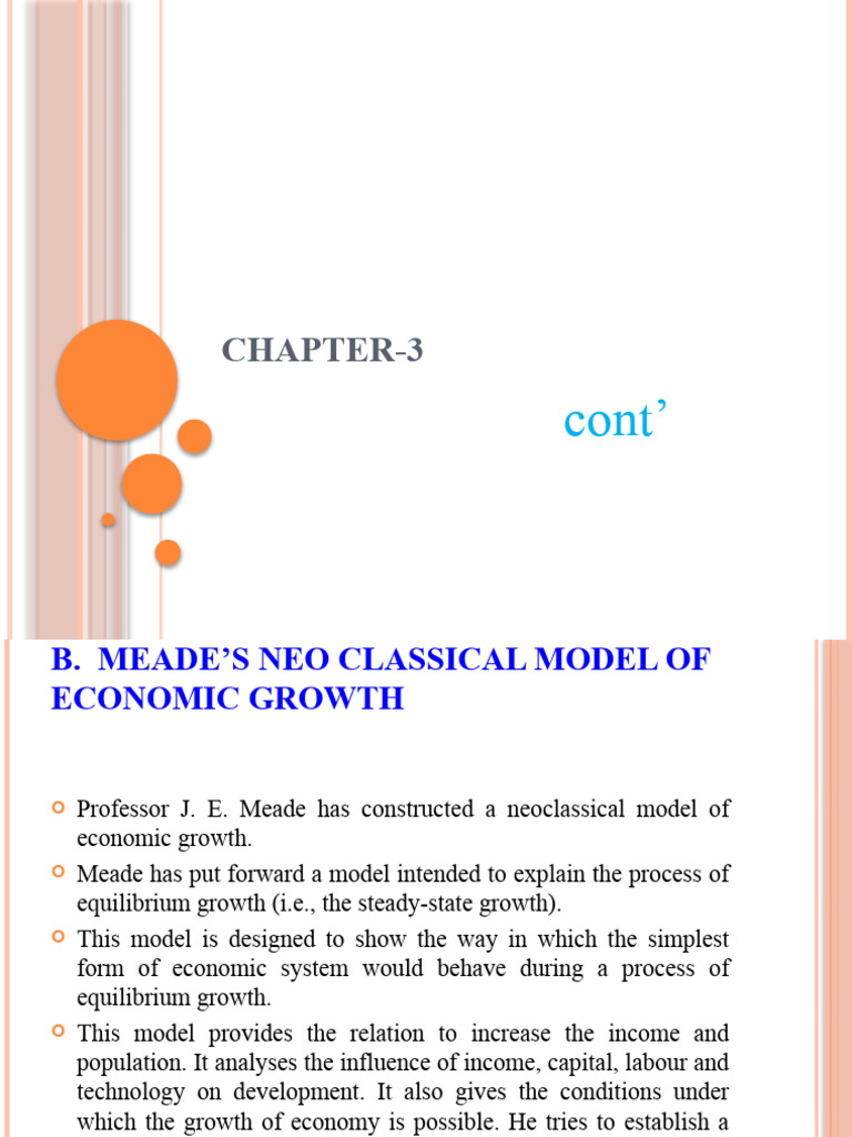 Chapter-3 Meade's Model | PDF | Economic Growth | Economics