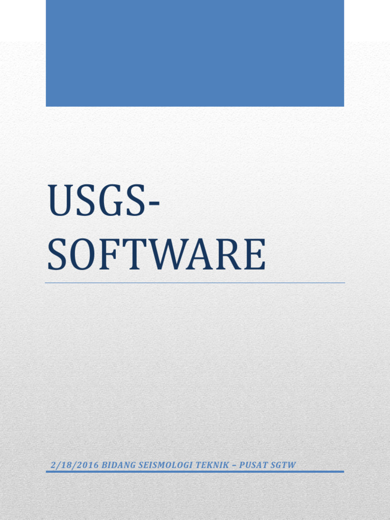 Tutorial Usgs Psha | PDF