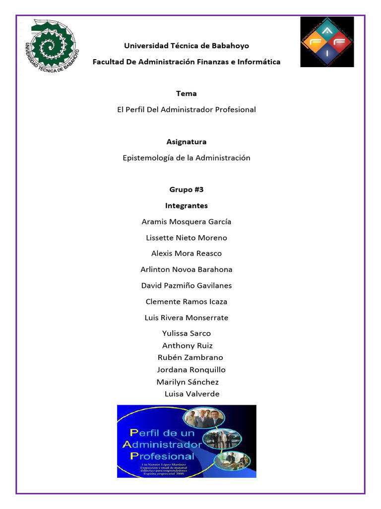 El - Perfil - Del - Administrador - Profesional Grupo 3 y 4 | PDF ...
