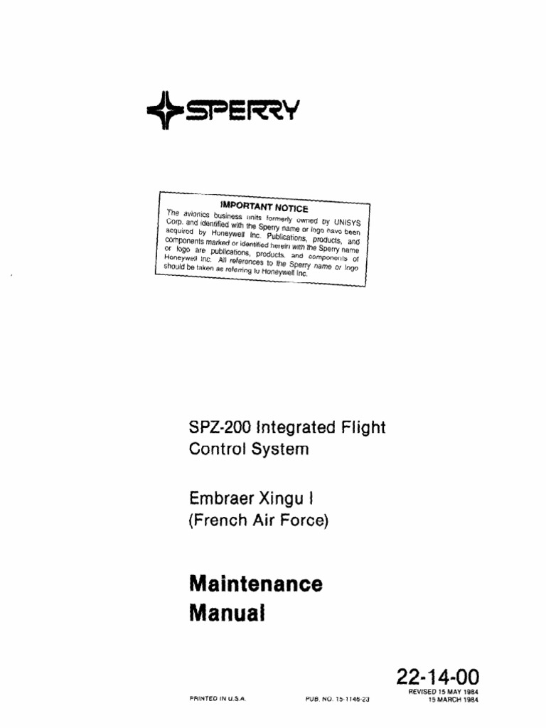 SPZ-200 Flight Control System Manual | PDF | Aviation | Aerospace