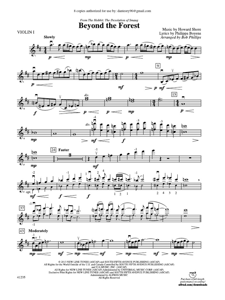 Beyond The Forest (From The Hobbit - The Desolation of Smaug) - 1st ...