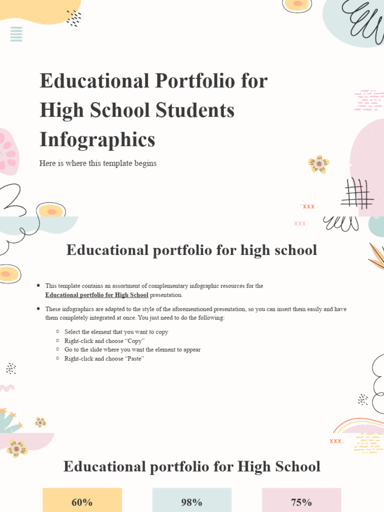 Educational Portfolio For High School Students Infographics by Slidesgo ...