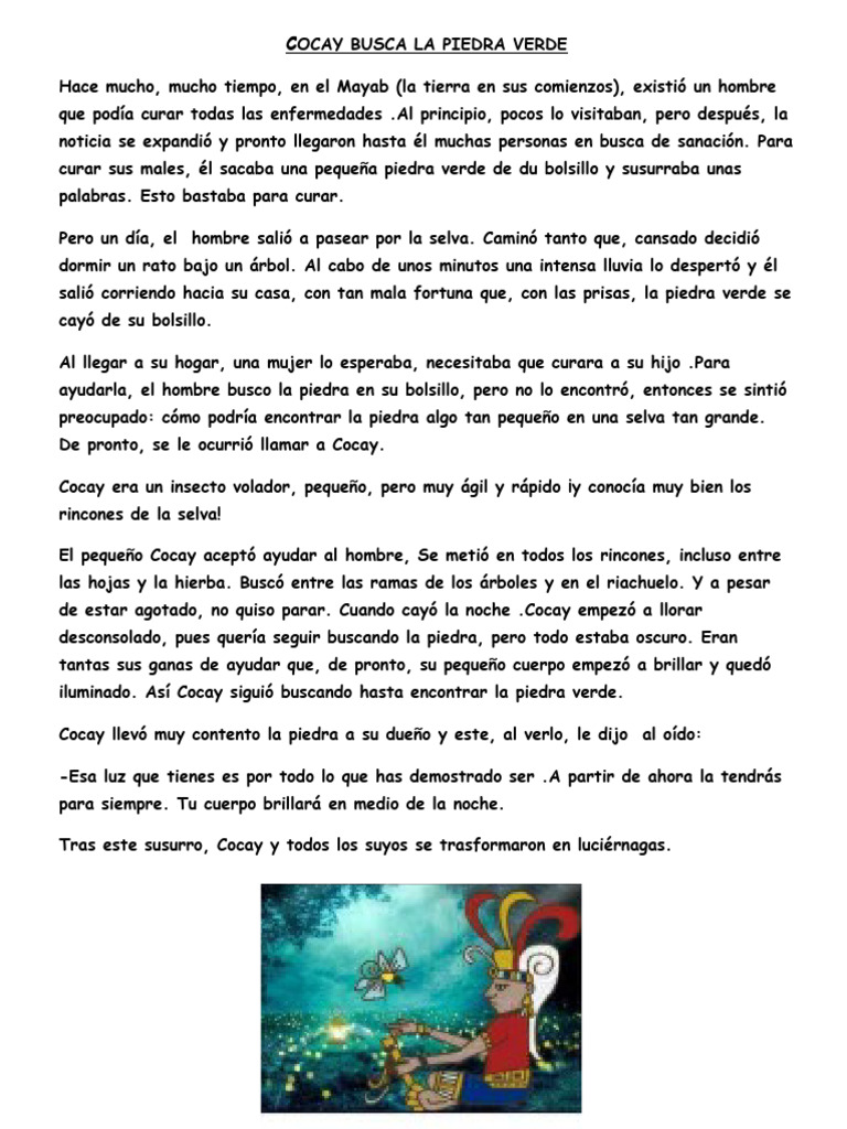 La leyenda del Cocay y su luz | PDF