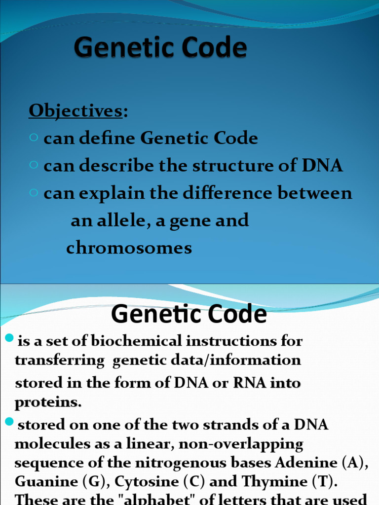 12 - Genetic Code | PDF | Nucleic Acid Sequence | Dna