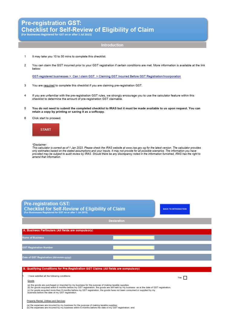 Pre Registration Checklist | PDF | Value Added Tax | Goods