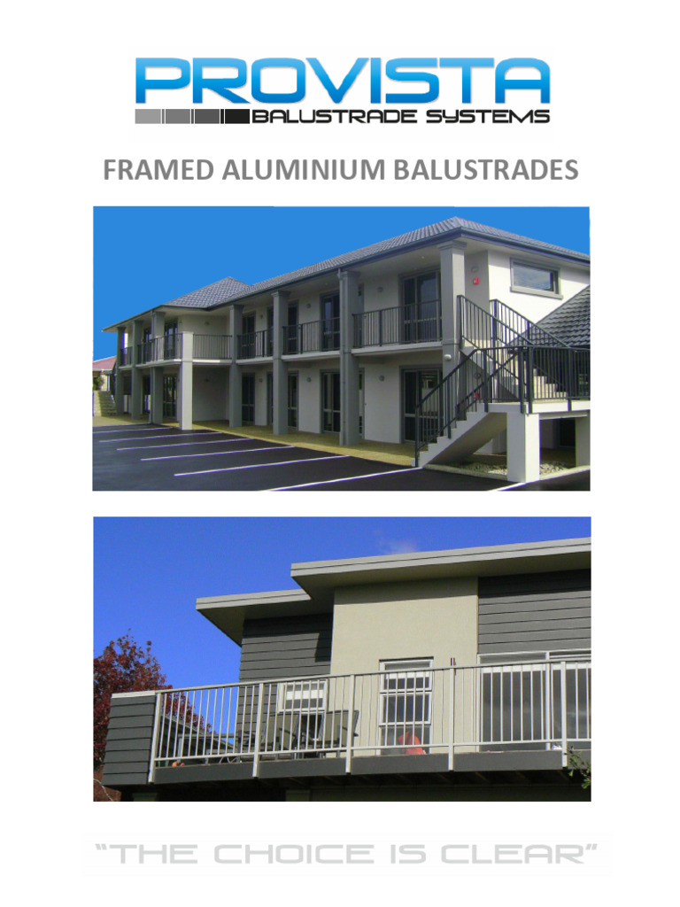 Framed Aluminum Balustrade Product Technical Statement | PDF | Lumber ...