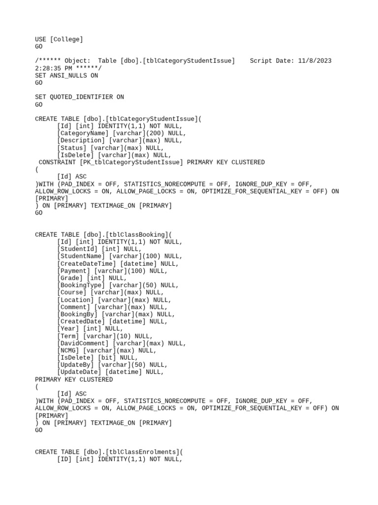 Intranet DB Table | PDF | Computer Programming | Cybernetics