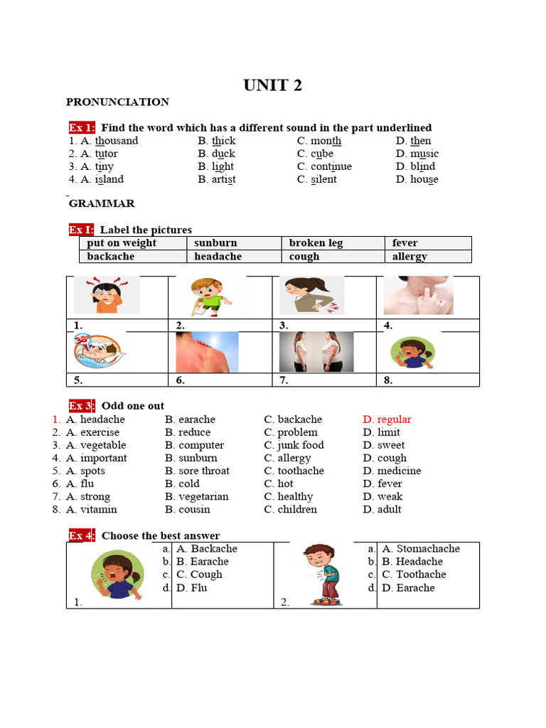 Unit 2 English 7 | PDF | Drink | Food And Drink