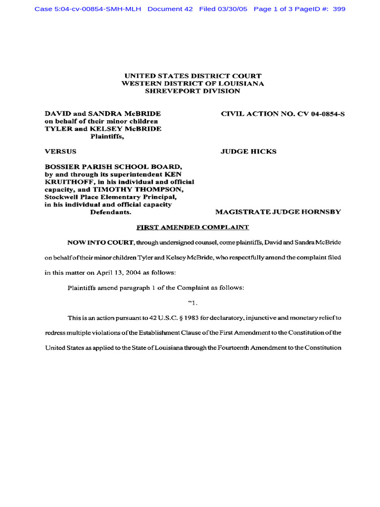 Stockwell Place Elementary Case Document | PDF