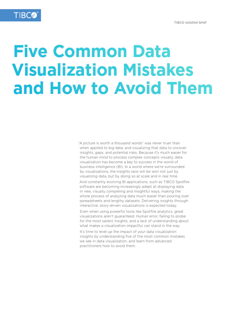 SB Five Common Data Vis Mistakes | PDF | Data | Chart